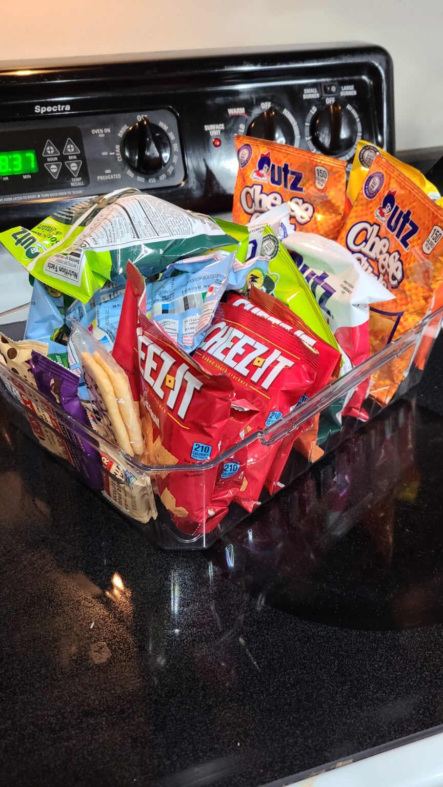Snack Bin Ideas For Kids (Easy Storage Tips!) - organizewithadhd.com